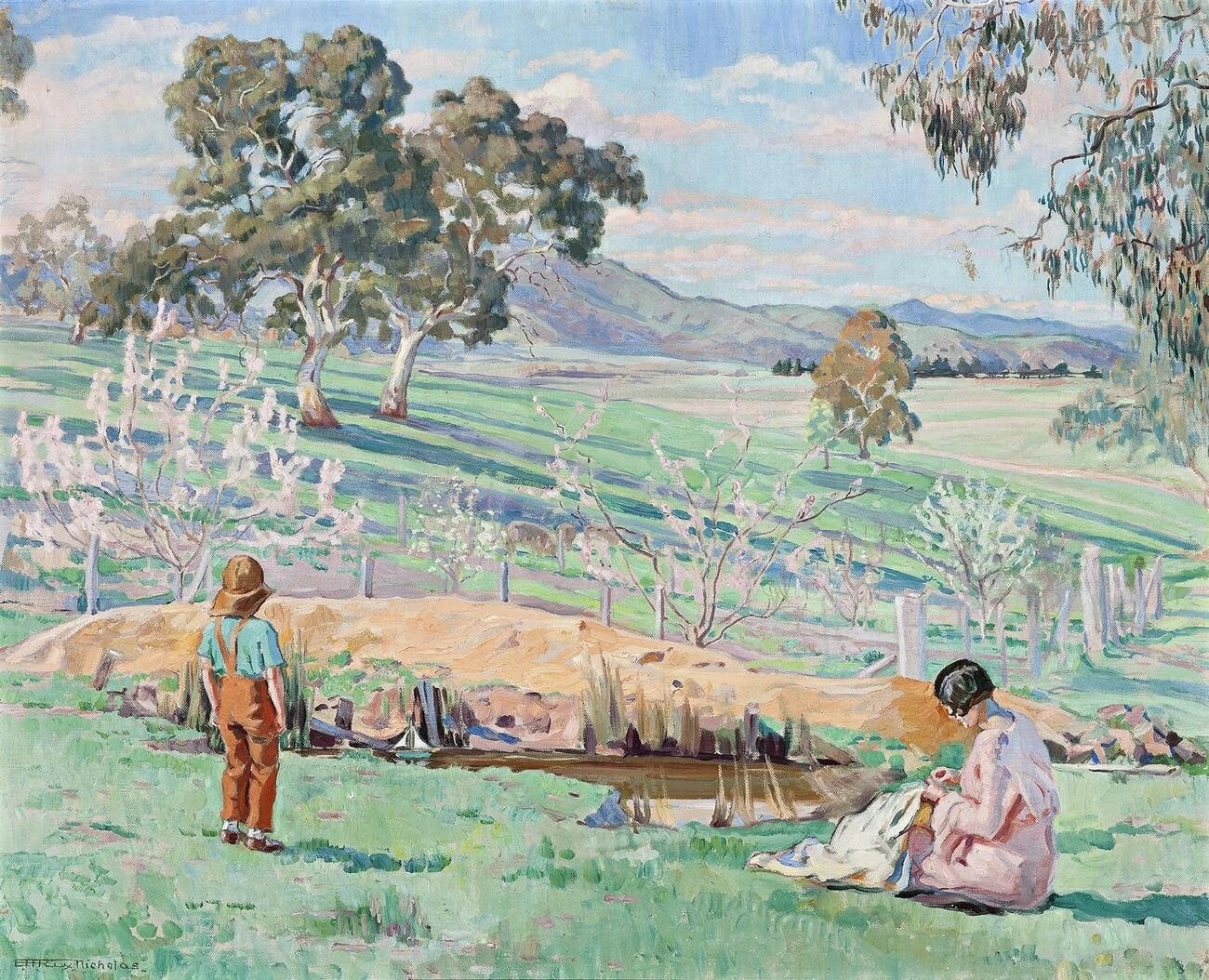 Hilda Rix Nicholas: Australian Artist With a Distinct, Illustrative Style