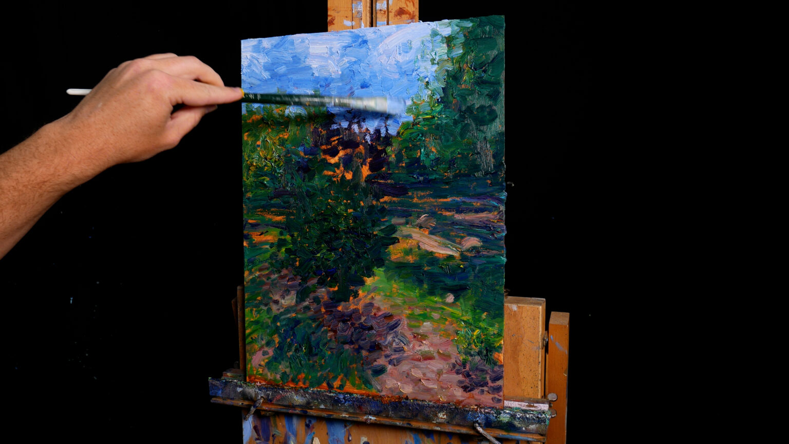 How I Painted This Impressionist Landscape (Plus Video)